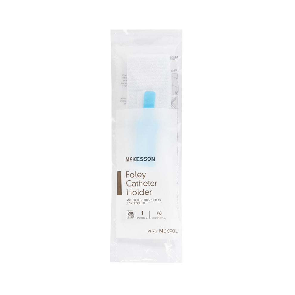 McKesson Foley Catheter Holder Leg Strap With Dual-Locking Tabs, 2 x 2 ...
