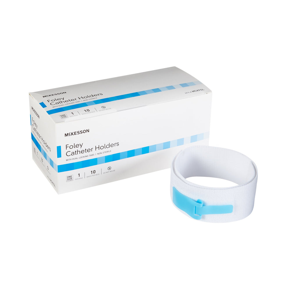 McKesson Foley Catheter Holder Leg Strap With Dual-Locking Tabs, 2 x 2 ...