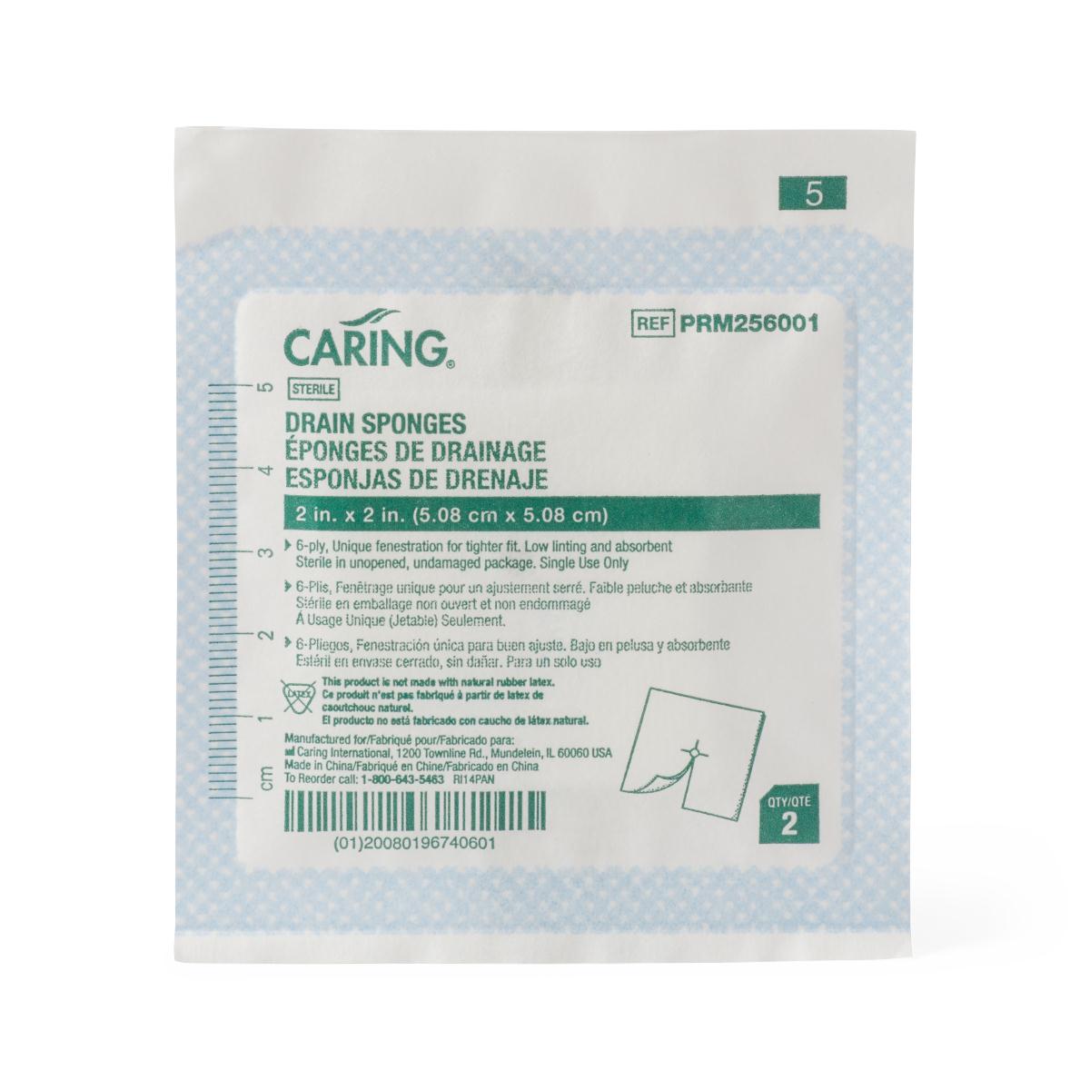 Sterile Nonwoven Gauze Drain Sponges Spnge Nonwvn 2" x 2 6ply – Home Medix